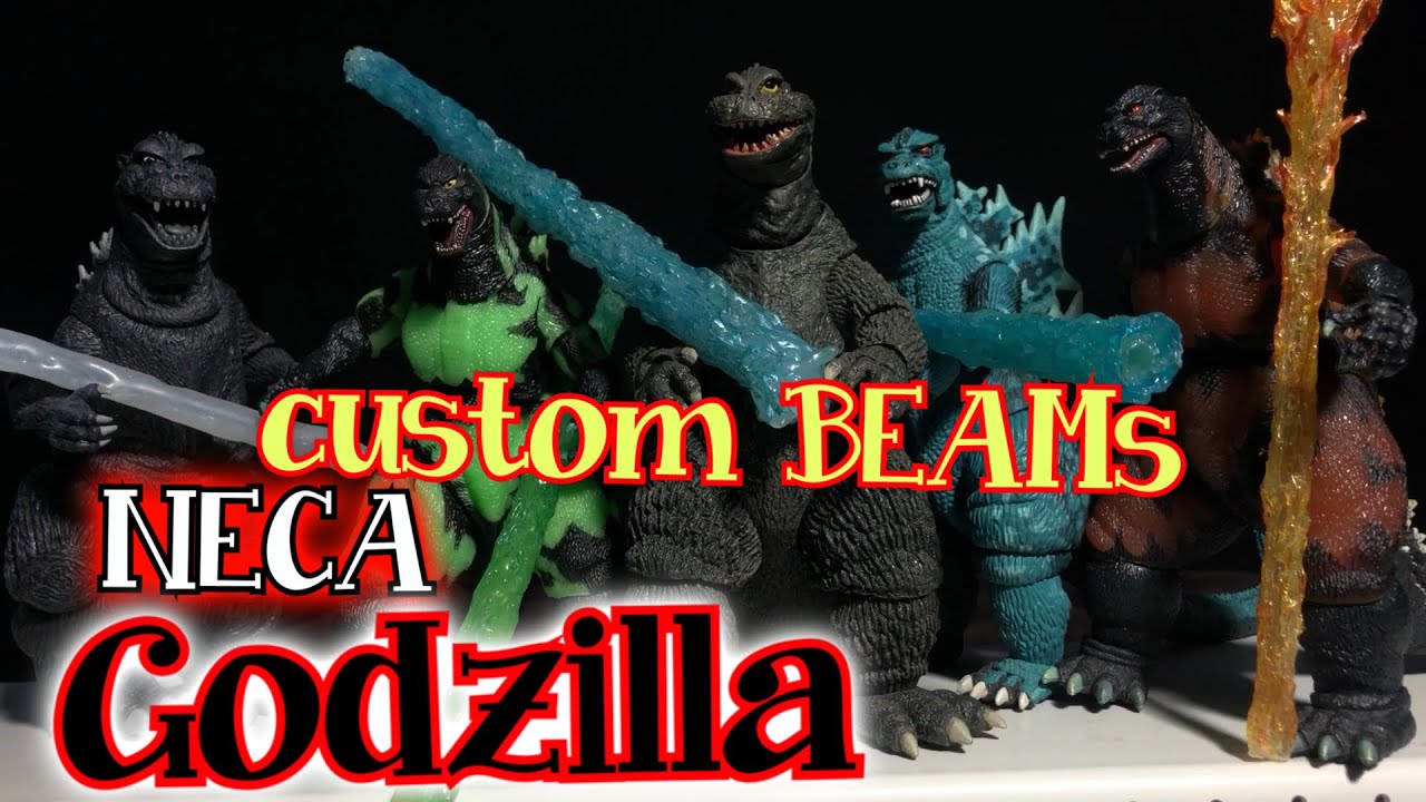 Custom beams for Neca Godzillas - YouTube