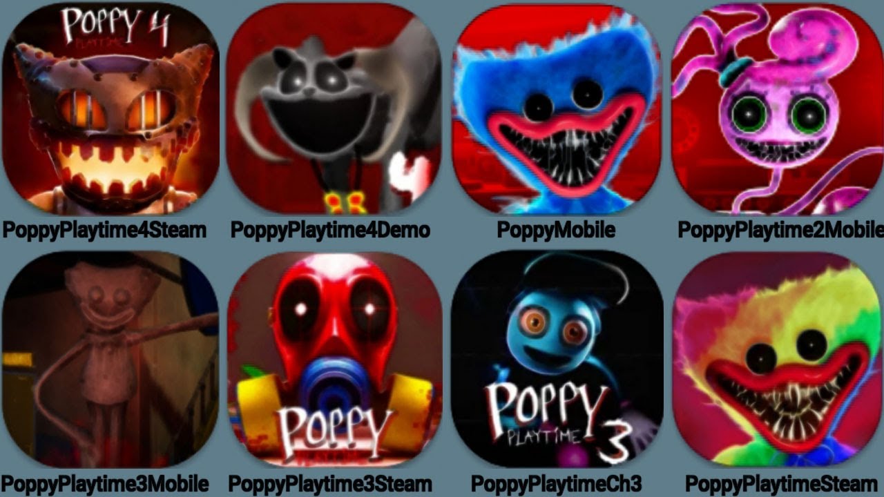 Poppy Playtime 4, Poppy 4 Demo, Poppy Mobile, Poppy2, Poppy 3 Mobile ...