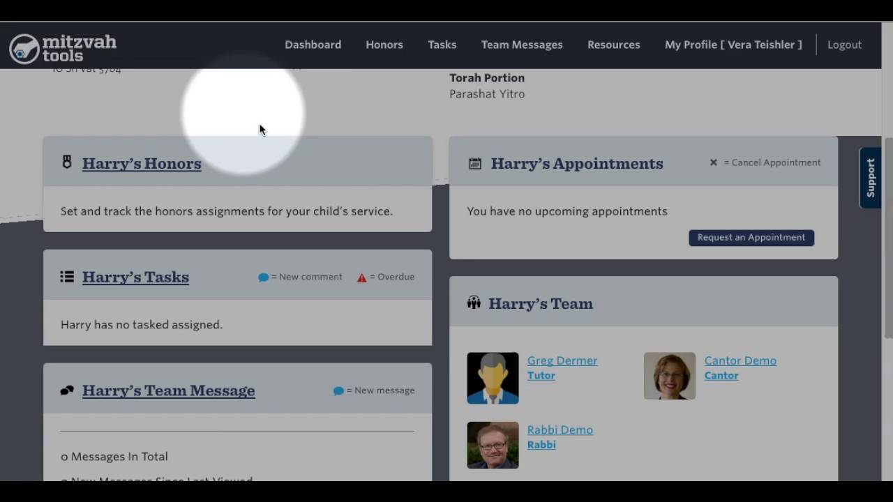 Mitzvah Tools How-To: Parent First Time Login & Using Mitzvah Tools - YouTube