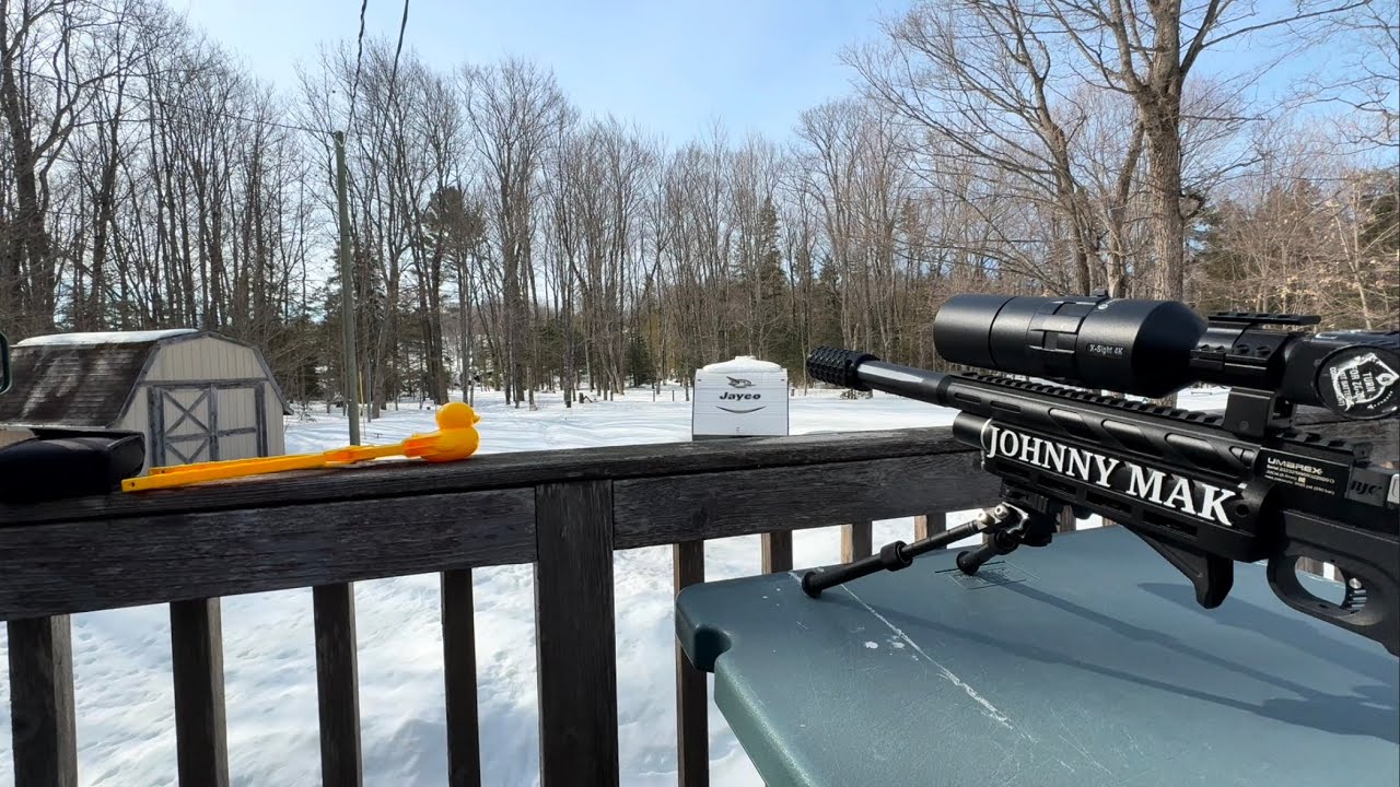 Umarex Notos Plinkin In The Snow (Long Range) - YouTube