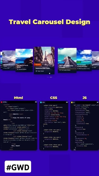 Carousel Design Carousel Slider Coding Code Css Javascript Html 9130