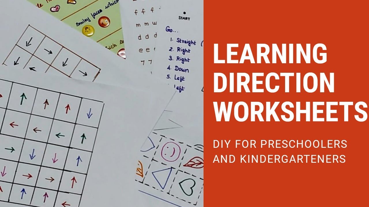 DIY (Reusable & Easy to Make): Learning Directions - Worksheets for ...