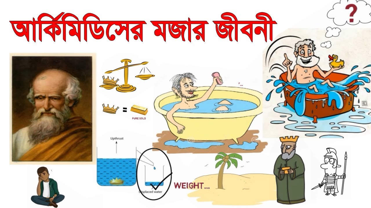 আর্কিমিডিসের মজার জীবনী - Archimedes Funny Life Story - YouTube