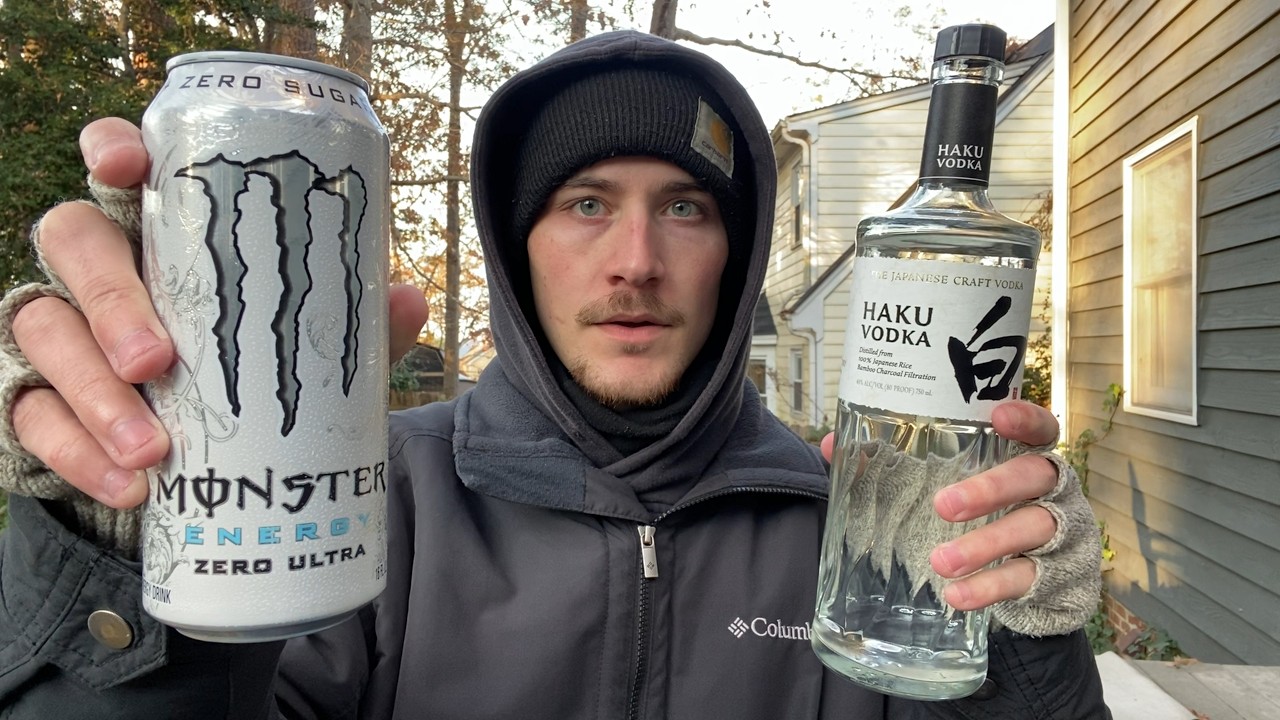 Drinking a Vodka Monster for the First Time - YouTube