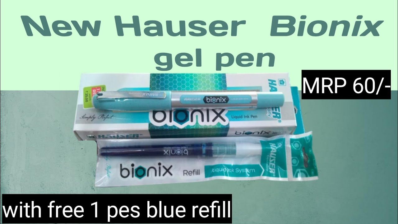 New Hauser bionix gel pen 2023 | Hauser bionix gel pen . - YouTube