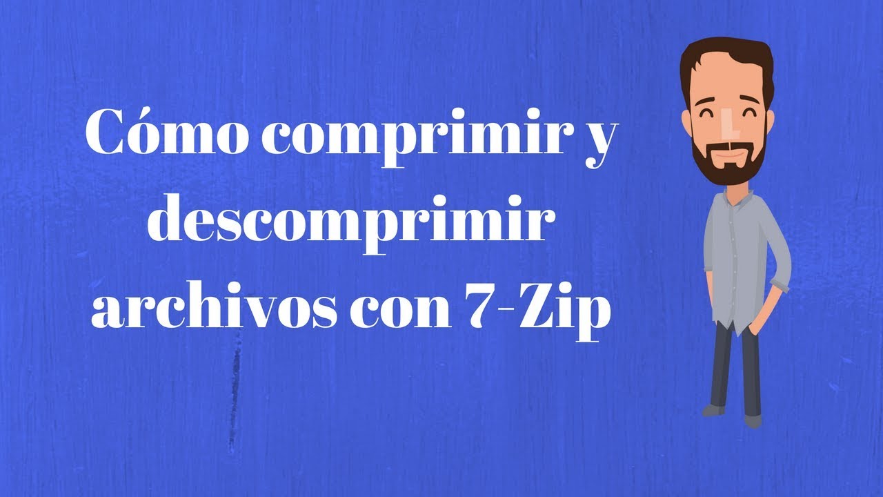 Cómo comprimir y descomprimir archivos con 7-Zip - YouTube