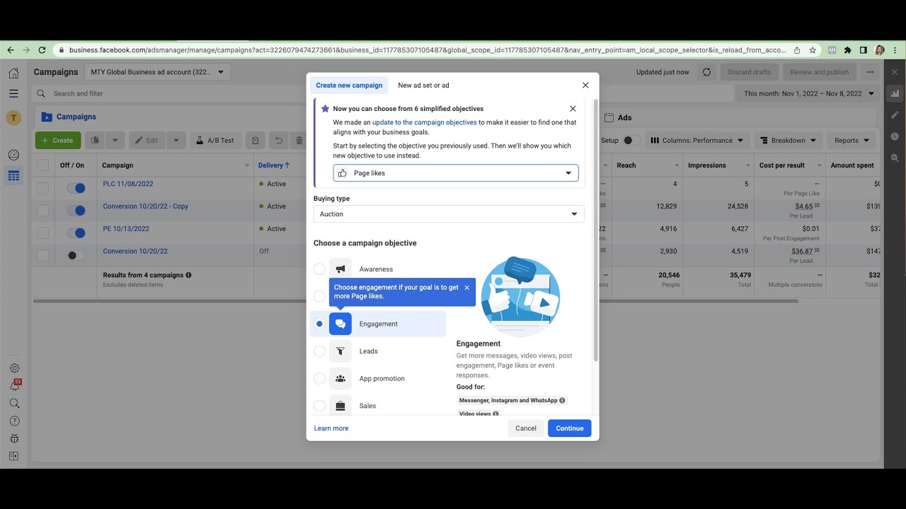 How to Create A PAGE LIKES CAMPAIGN - YouTube