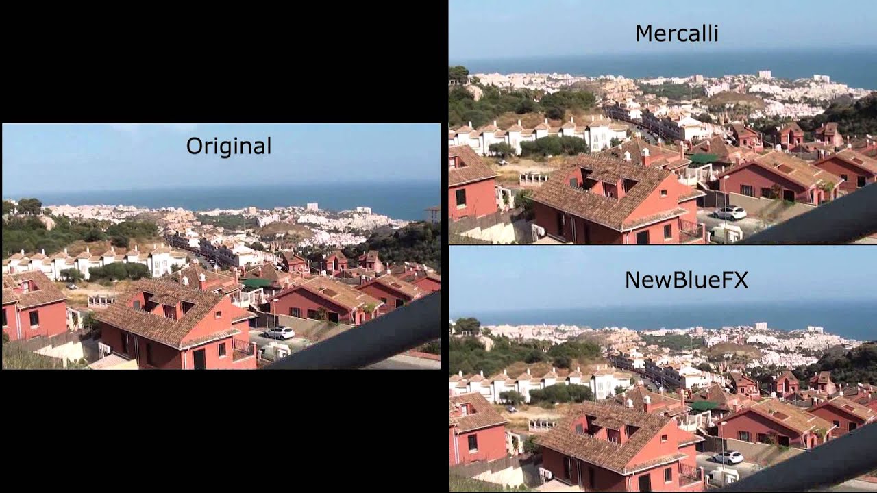 Mercalli vs NewBlueFX Stabilizer - YouTube