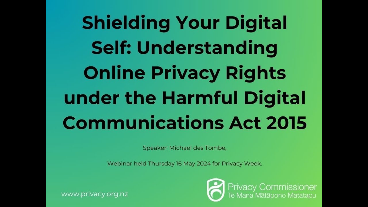 Understanding Online Privacy Rights under the Harmful Digital ...