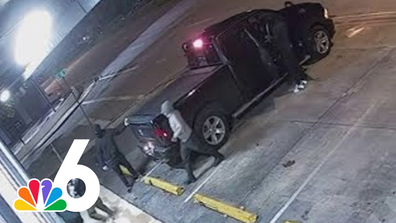 Surveillance video shows thieves smashing door, breaking into store in ...