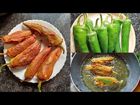 Big green chilli recipe || Green chilli || by DKR - YouTube