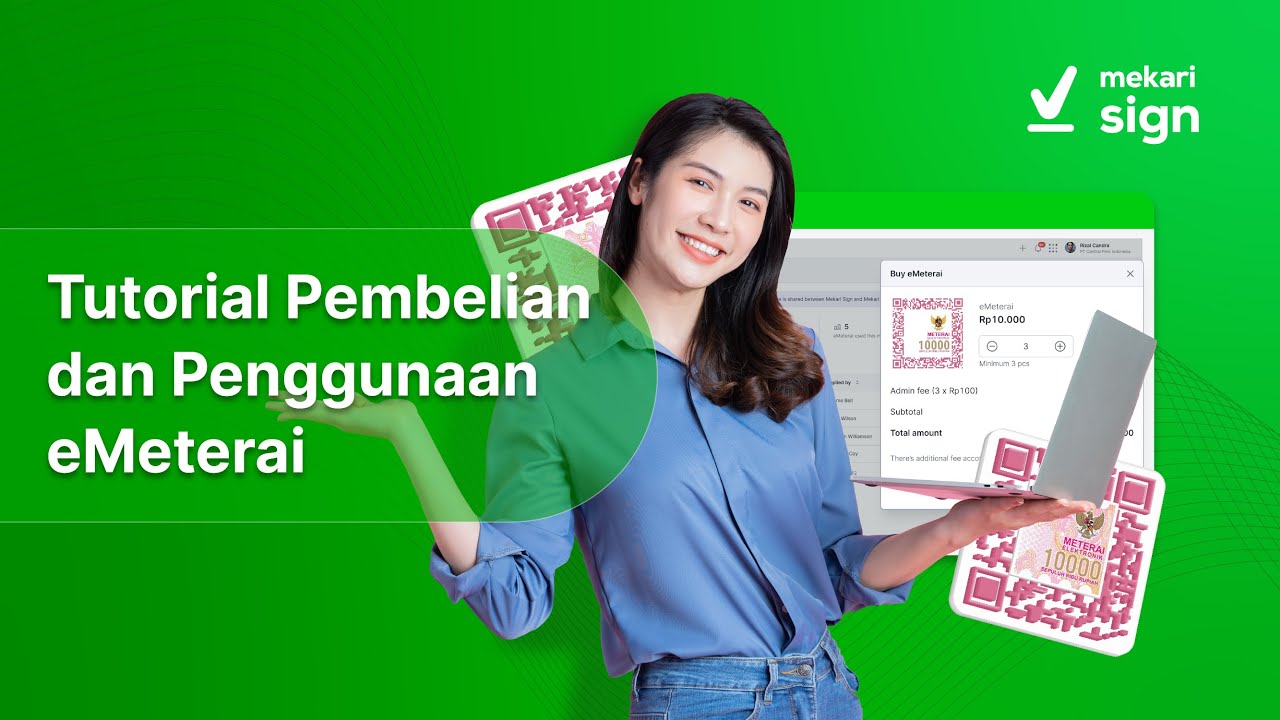 Cara Beli dan Bubuhkan eMeterai dengan Mekari Sign - YouTube