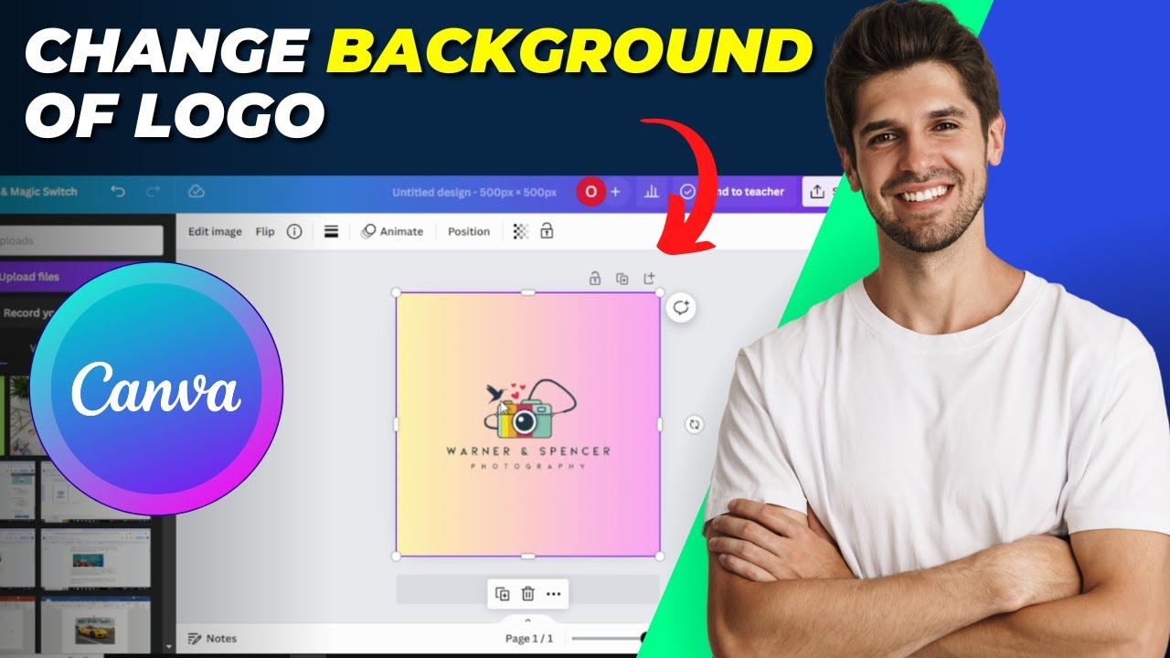 How To Change Background of Logo in Canva Easily! - YouTube
