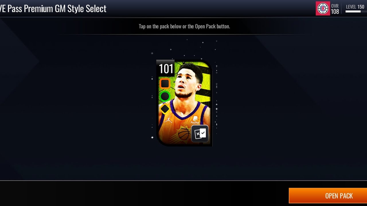 CLAIMING 101 OVR DEVIN BOOKER LIVE PASS PREMIUM GRANDMASTER IN NBALM S7 ...