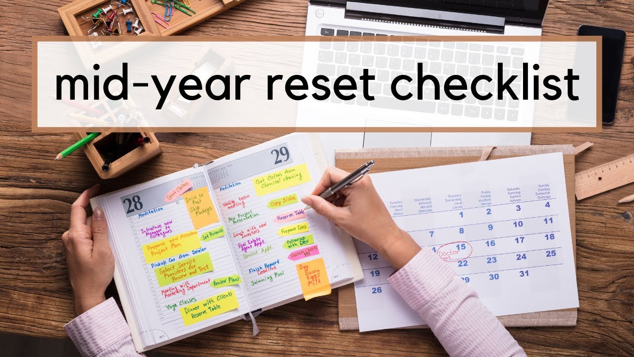 Mid-Year Reset Checklist | How to Live More Intentionally During the ...