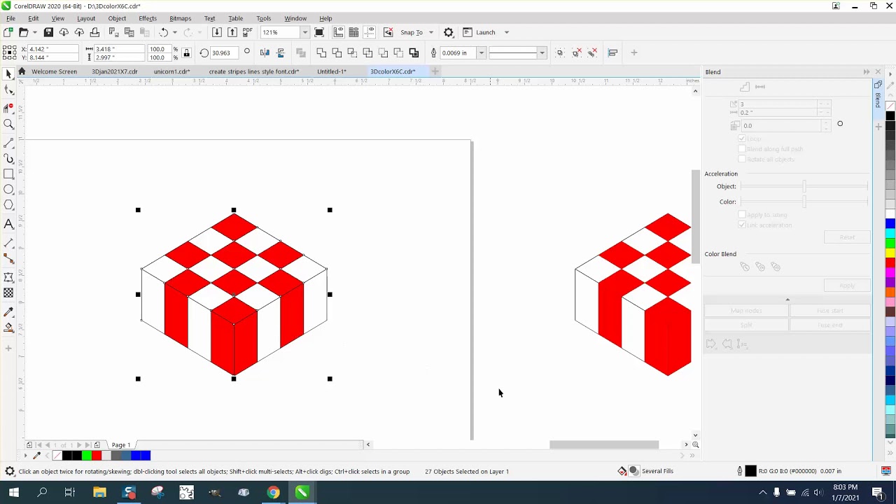 Corel Draw Tips & Tricks 3D drawing for printing and maybe engraving ...