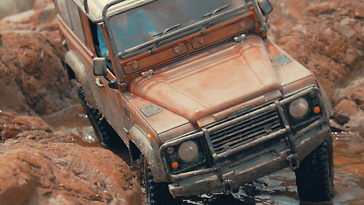 RC4WD Gelande II Defender 90 Rock Crawling_#12 - YouTube