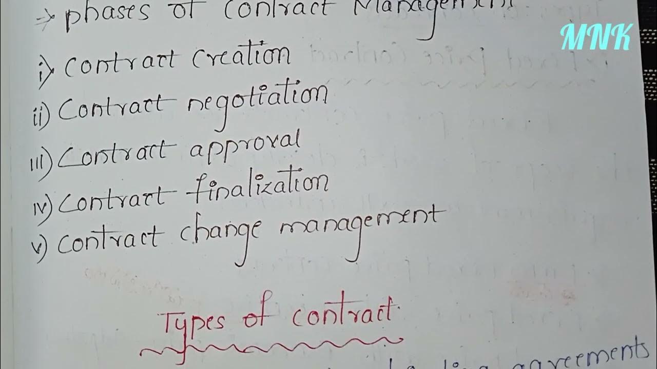 contract management || spm || study stunter - YouTube