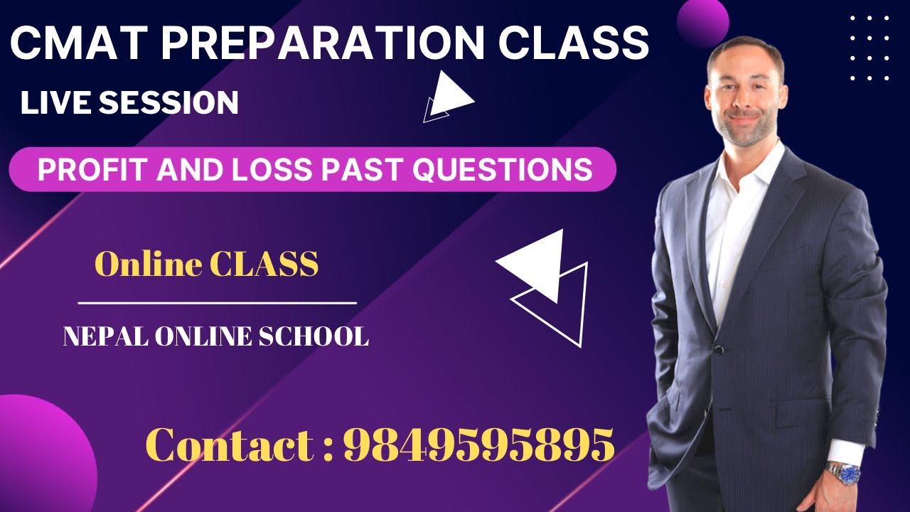CMAT Preparation Class Profit And Loss Past Questions CMAT Exam ...