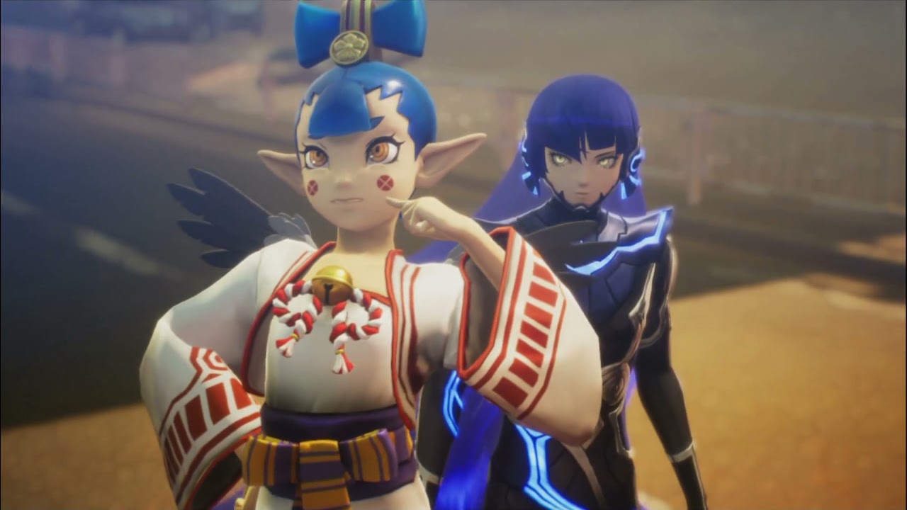 Shin Megami Tensei V - rescuing "demon in kimono" from Preta - YouTube
