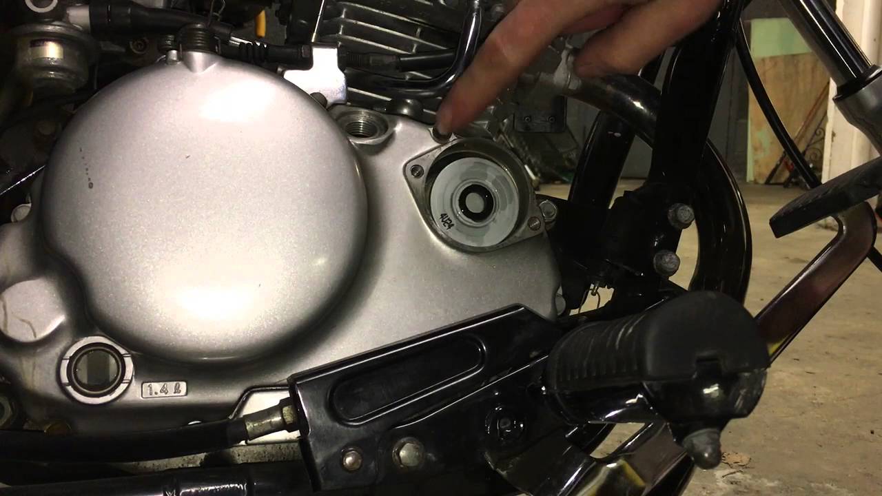 How to Change Oil '05 Kawasaki Eliminator 125 - YouTube