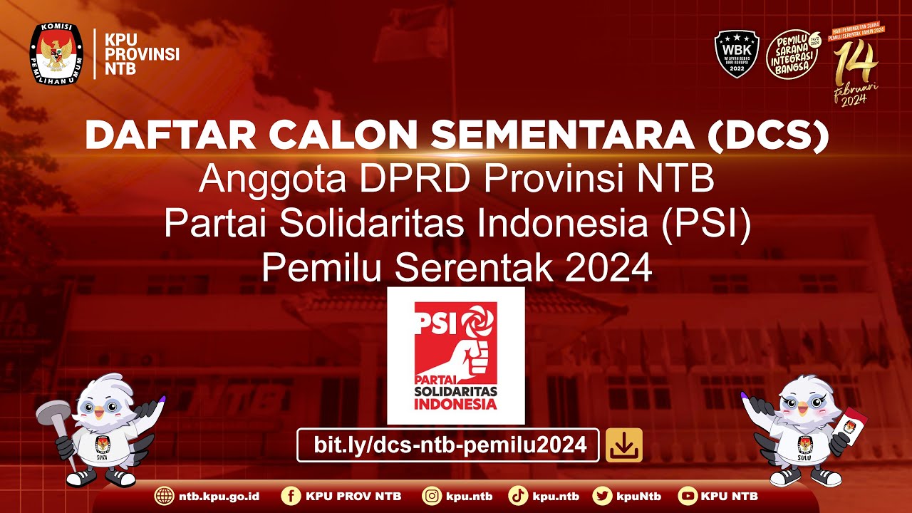 DCS Partai Solidaritas Indonesia (PSI) DPRD Provinsi NTB - YouTube