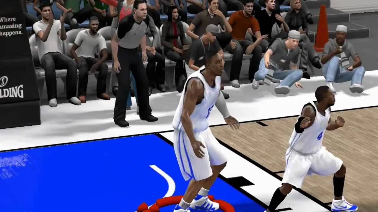 Dwight howard with a nasty block nba 2k10 - YouTube