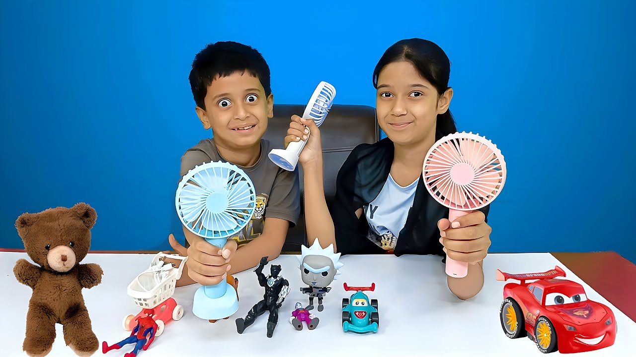 Unboxing Disposable Fans Best For Summer Hot Season Kids Daily Vlogs ...