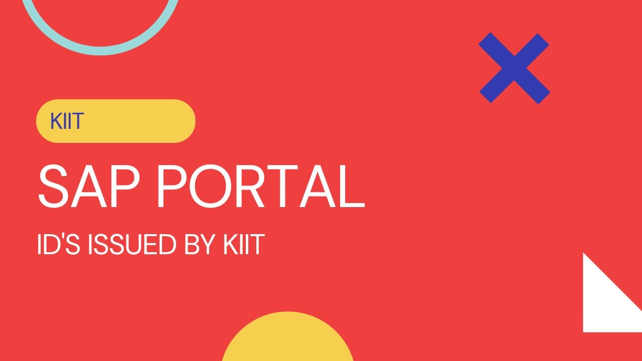 KIIT N SAP PORTAL KI ID'S ISSUE KRDI | KIIT | 2022 | - YouTube