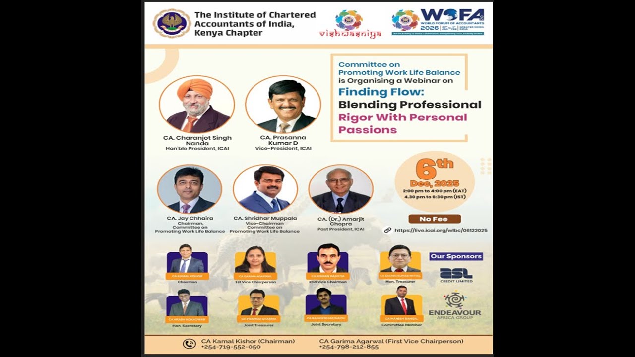 Webinar on “Finding Flow: Blending Professional Rigor with Personal ...