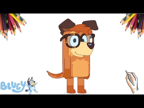 COMO DESENHAR O BUSKER | HOW TO DRAW BUSKER | BLUEY - YouTube