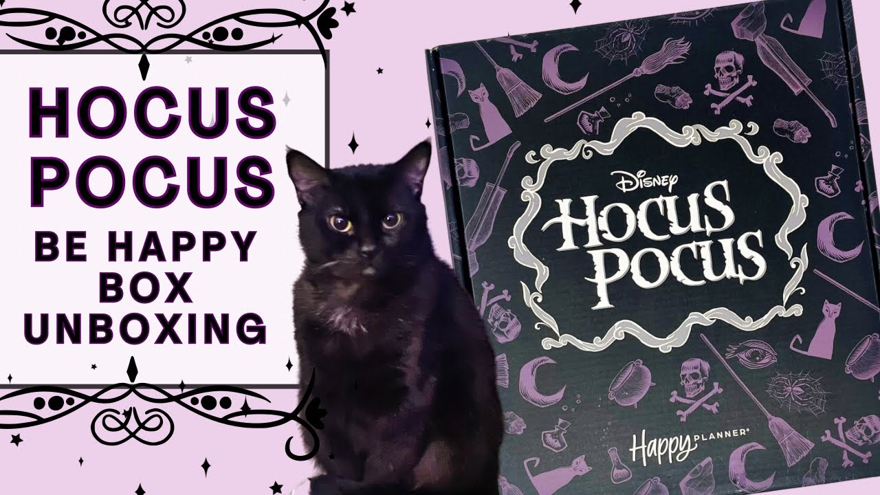 PLAN WITH ME | HOCUS POCUS BE HAPPY BOX UNBOXING | THE HAPPY PLANNER ...