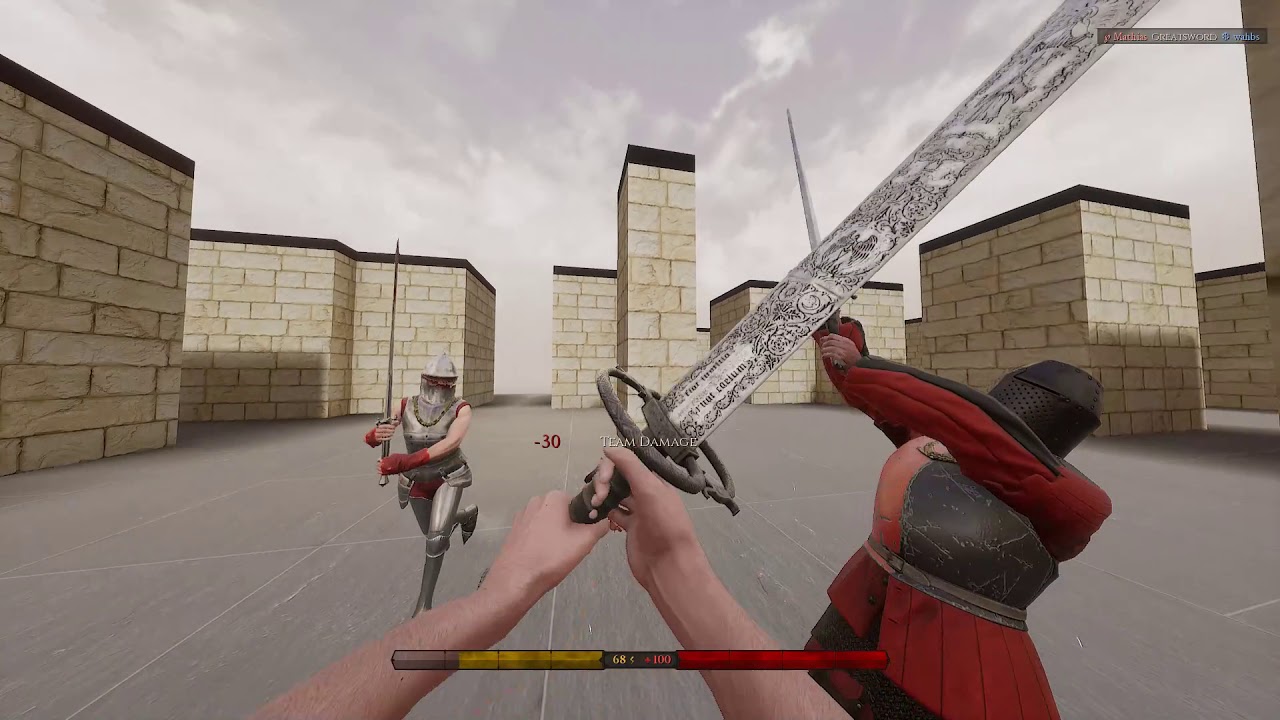 washed up man swings sword again - YouTube