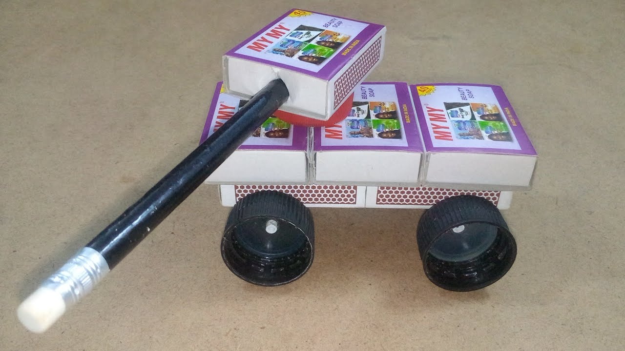 How To Make Easy War Tank From Matchbox| Matchbox To Mini Tank - YouTube