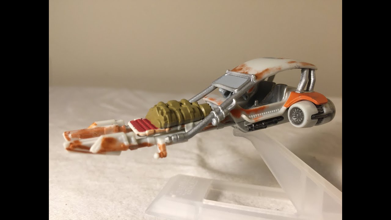 Jakku Landspeeder Titanium Series Black Series review - YouTube