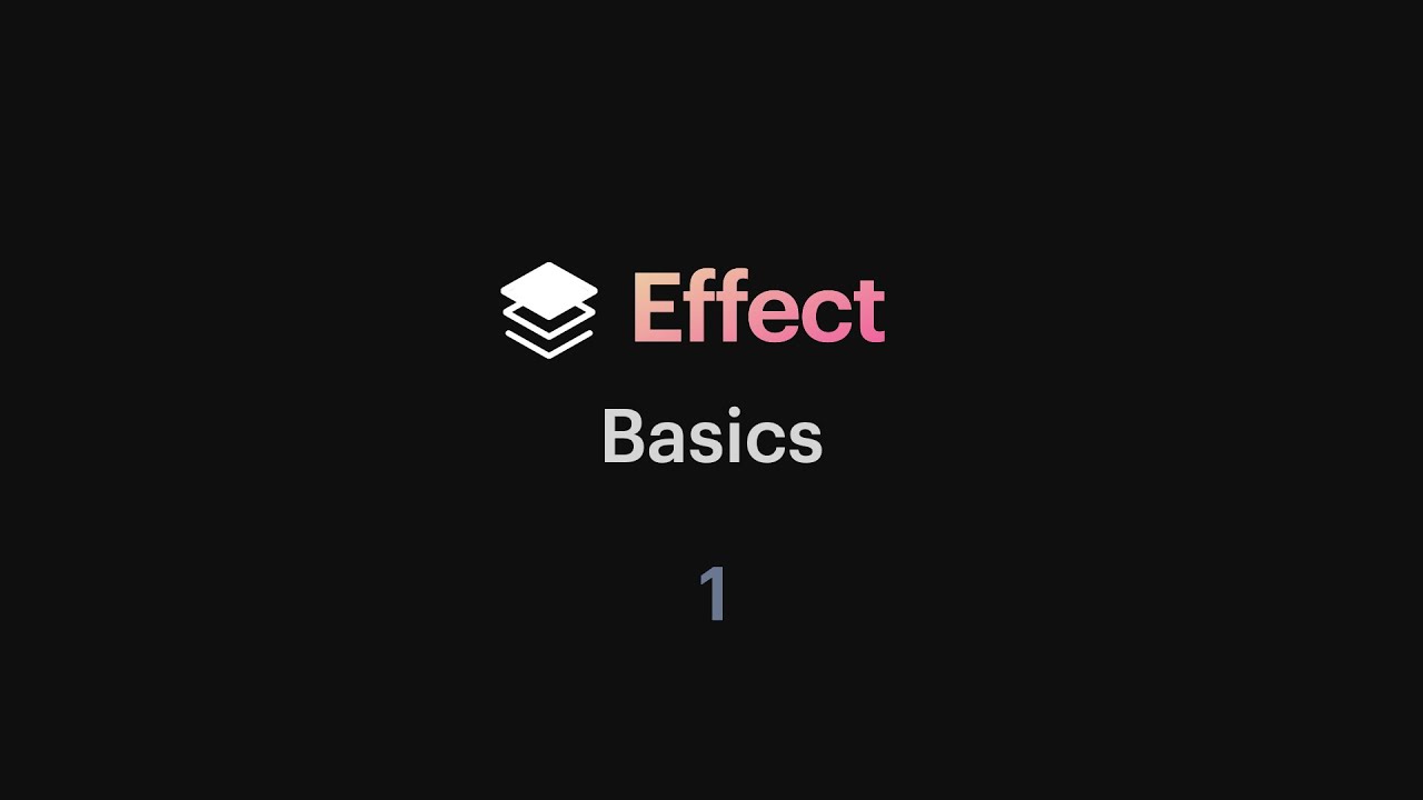 Effect - 01: Basics - YouTube