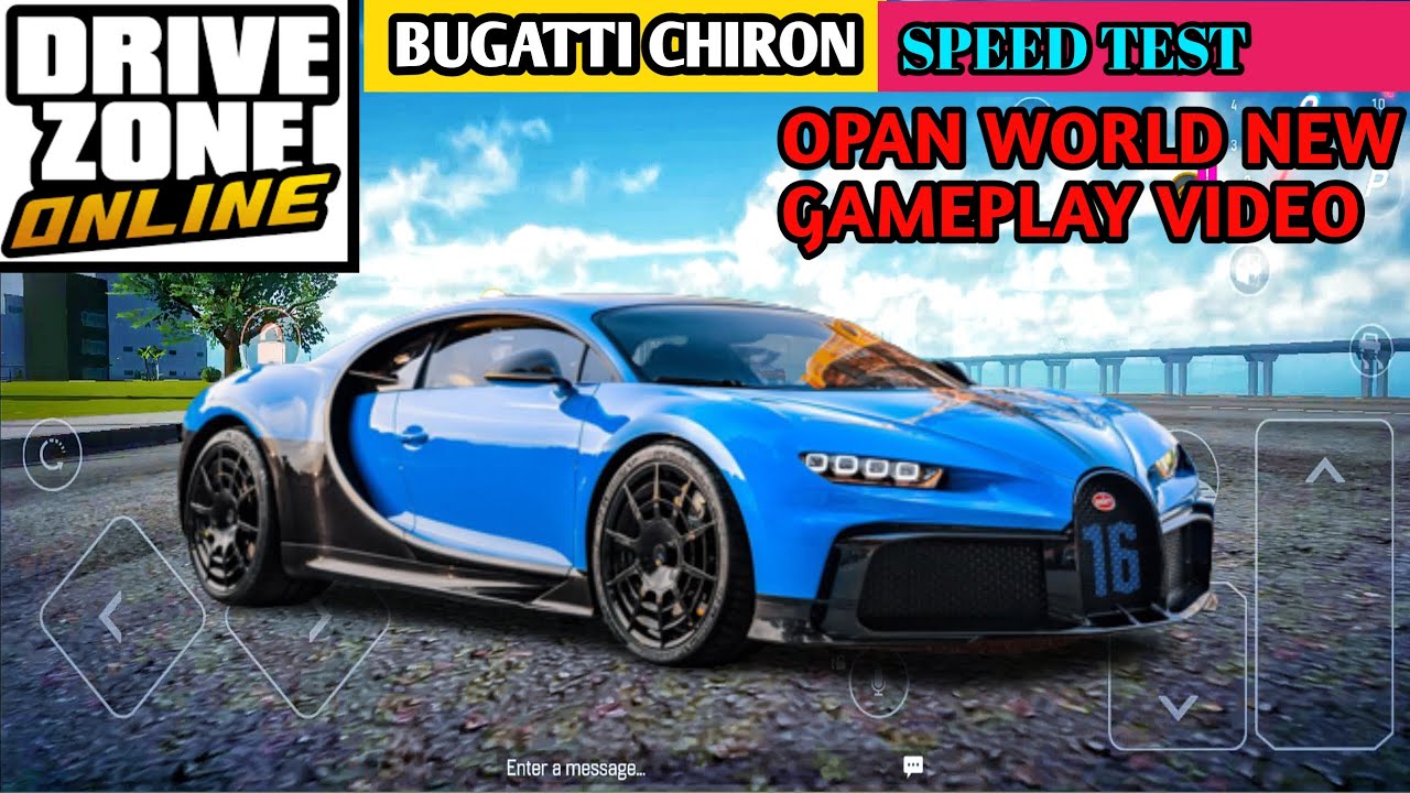 Bugatti Chiron Speed Test | Drive zone online Open World Gameplay Video ...