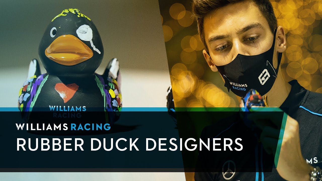 Rubber Duck Day challenge with George Russell & Nicholas Latifi ...