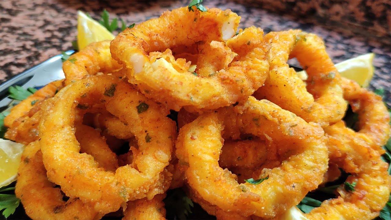 طريقة قلي الكلمار مثل المطاعم و بمذاق رائع | Calamar frit - YouTube
