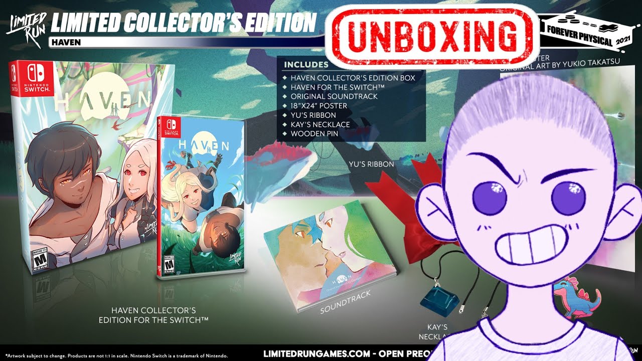 Unboxing HAVEN Collector's Edition for Nintendo Switch! (Limited Run ...
