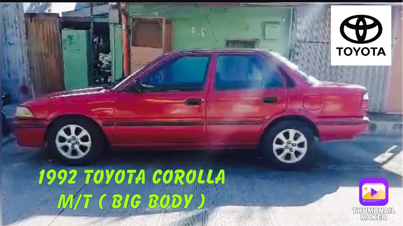 Review 1992 Toyota Corolla Small Body M/T | Sir KF review - YouTube
