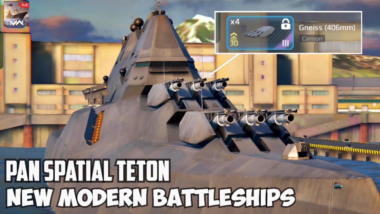 New Ships! Pan Spatial Teton Modern Battleship | Modern Warships - YouTube