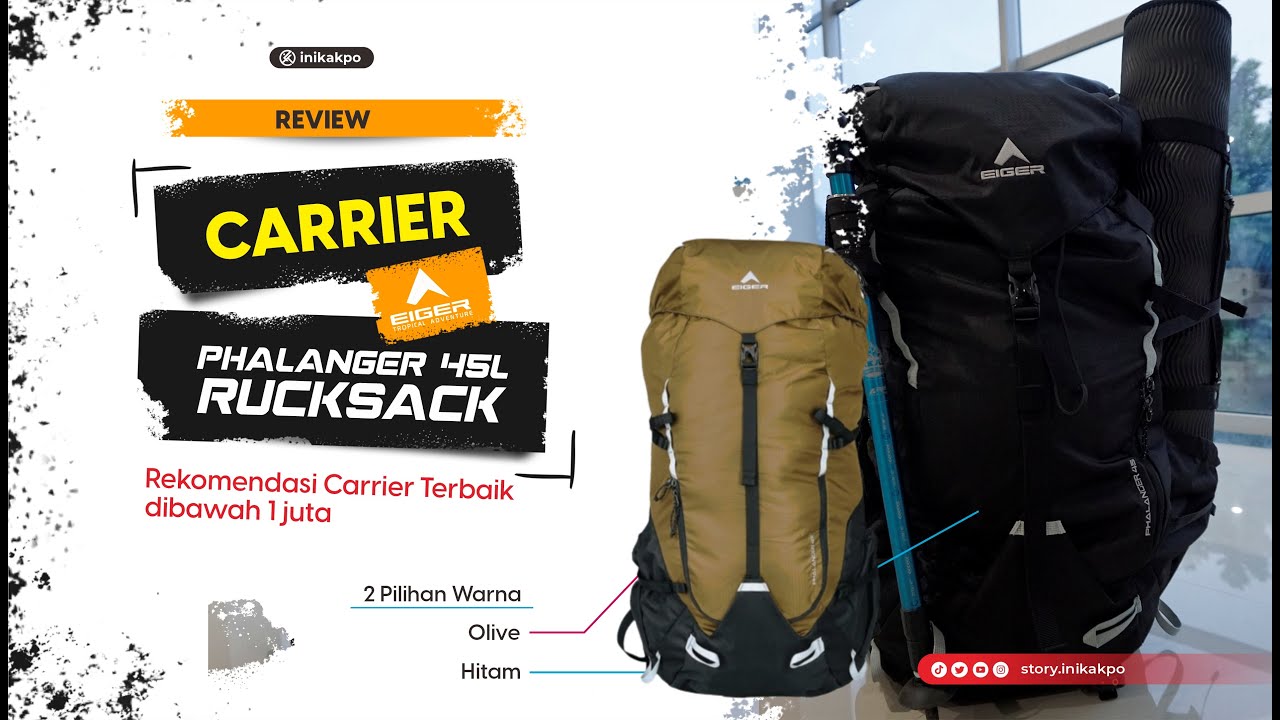 EIGER PHALANGER 45L RUCKSACK - REKOMENDASI CARIER TERBAIK DIBAWAH 1 ...
