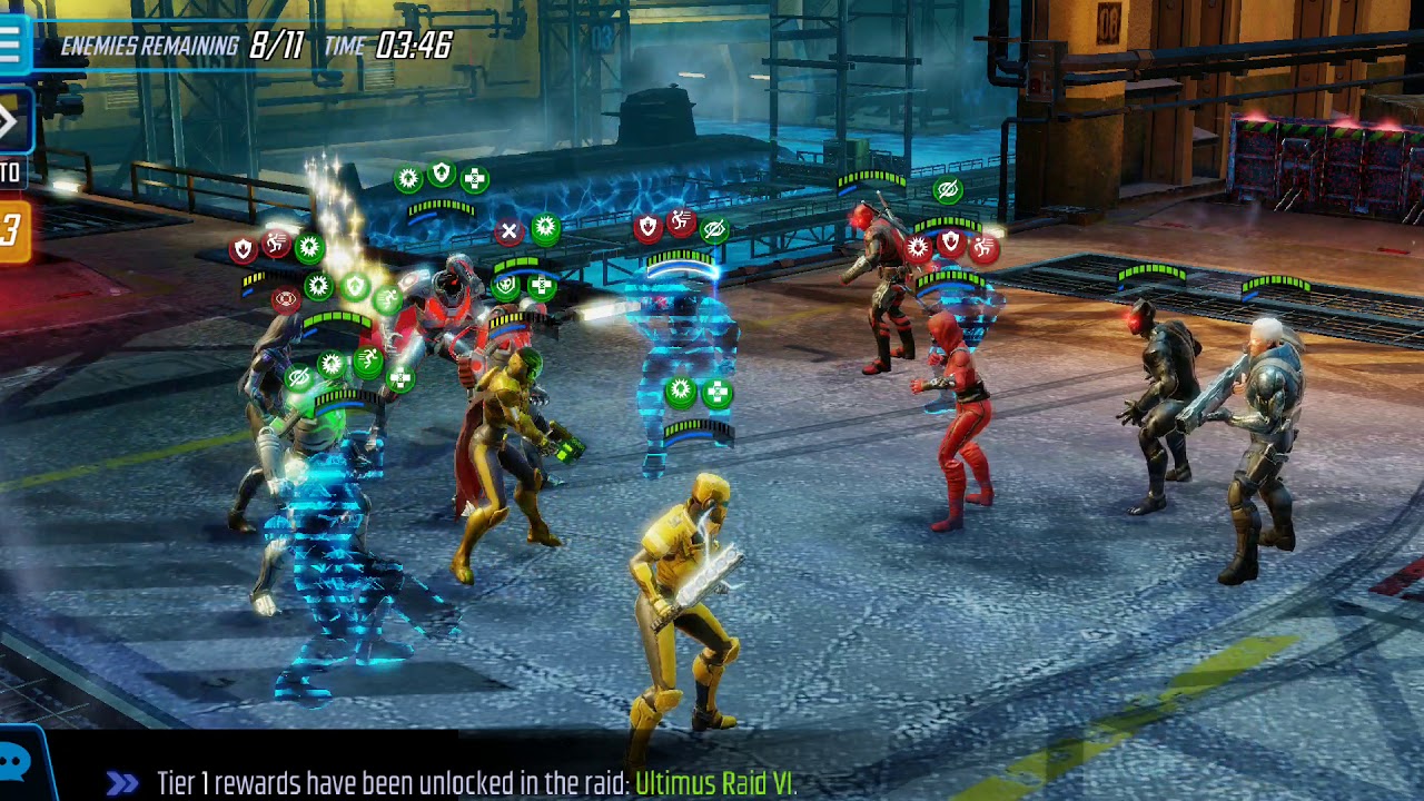 MSF (Marvel strike force) AIM + Ultron + minn-erva ALPHA IV node I6 ...
