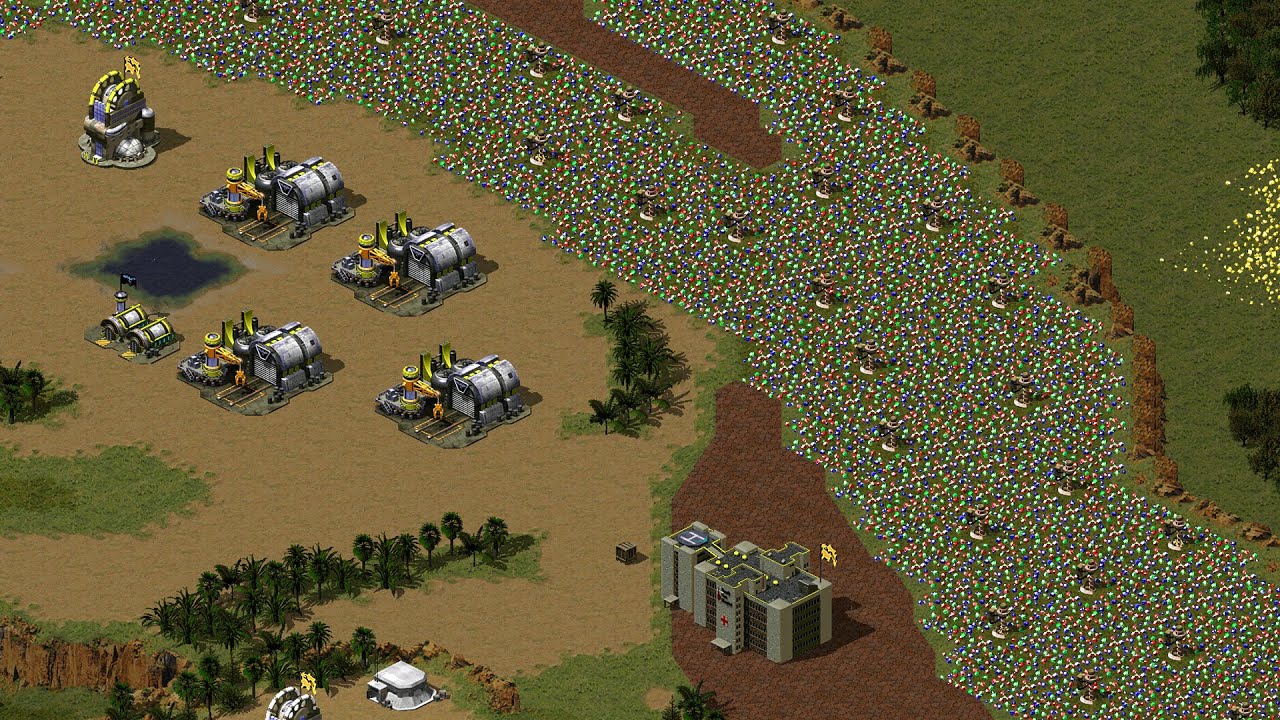 Red Alert 2 | Yuri's Revenge | 7 vs 1 | Defence Great by on Hills Many ...