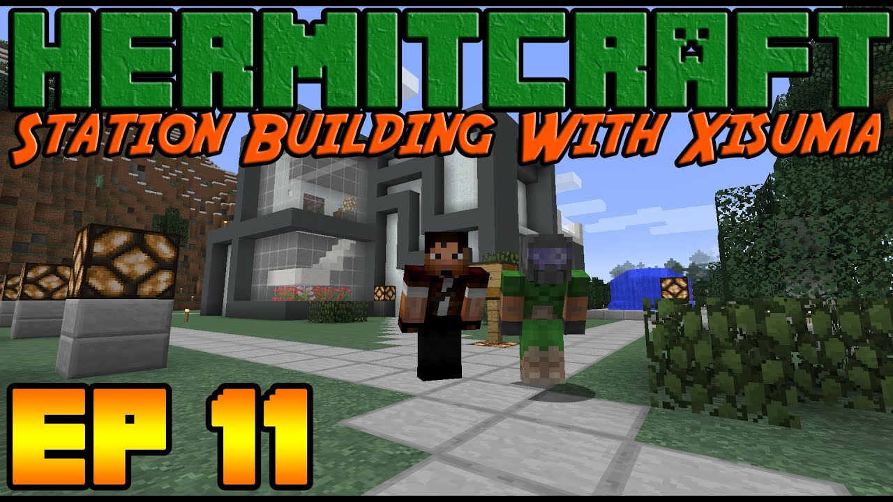 Hermitcraft - Ep11 - Station Building With Xisuma - YouTube