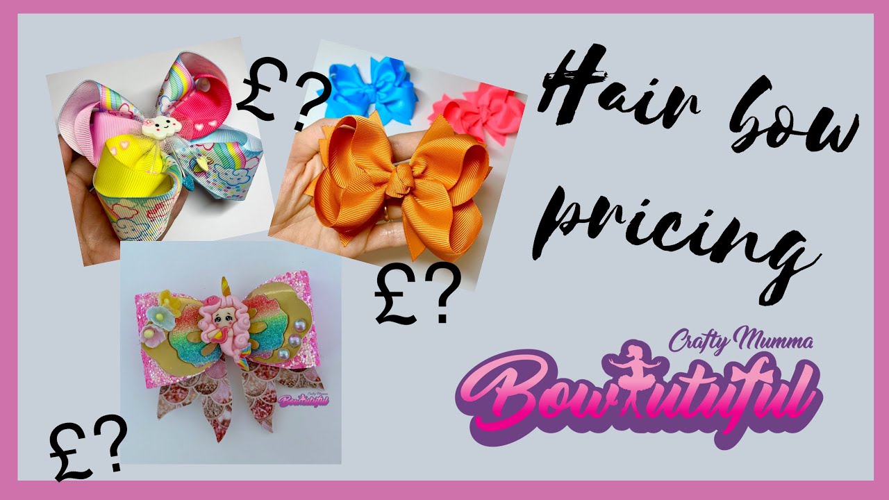 Hair bow pricing. How to price hair bows. How to make hair bows. DIY ...