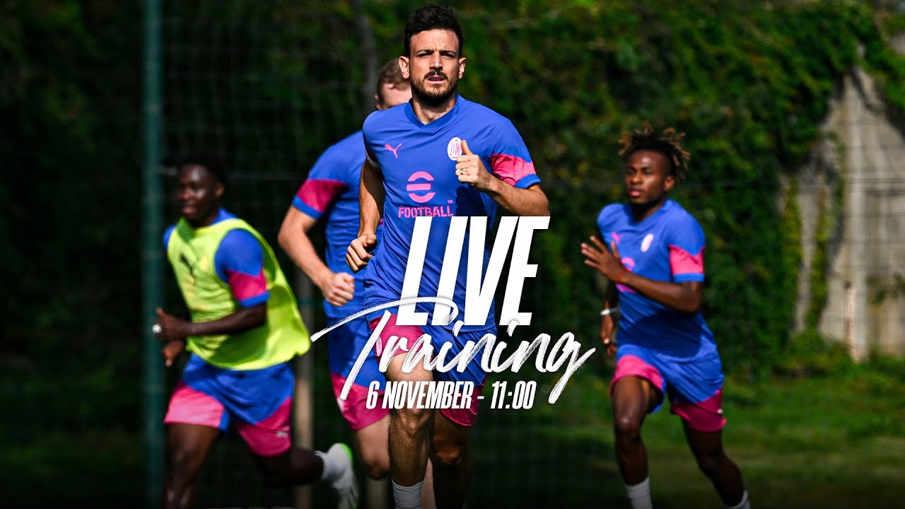 Live Training Session | AC Milan v PSG | #ChampionsLeague - YouTube