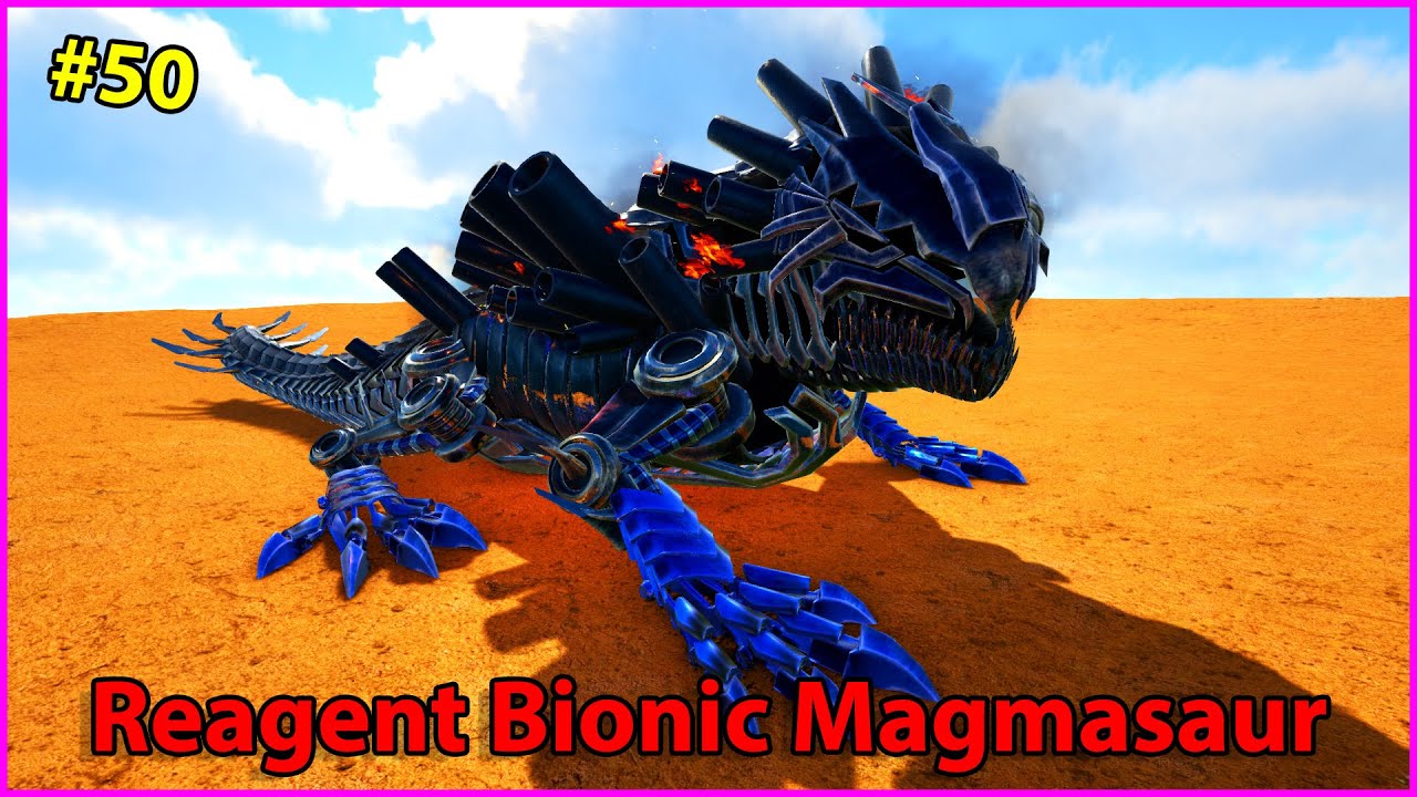 ARK: Ragnarok Mod #50 - Rồng Điện Bionic Magmasaur, Tiến Hóa Tê Tê Địa ...