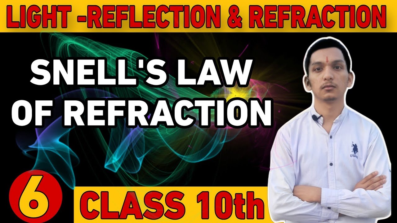 Snell's Law : Refraction of light | CBSE/ICSE Class 10 [Physics] - YouTube